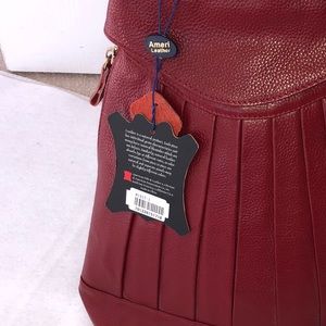 ameri | Bags | New Ameri Red Leather Purse Attractive Backpack | Poshmark